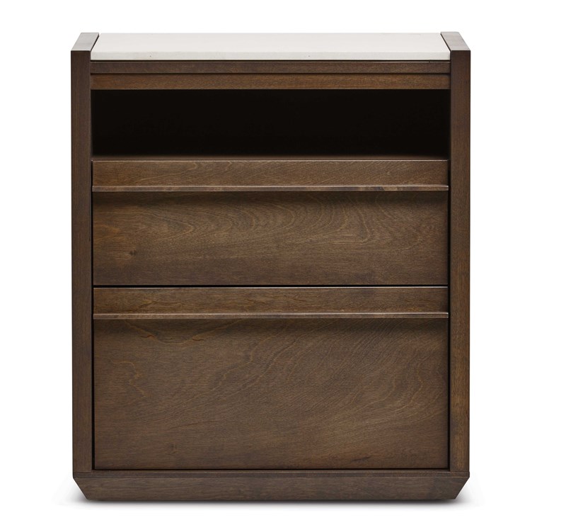 Clark 2 Nightstand With Open Shelf : bedroom : nightstands : huppe ...